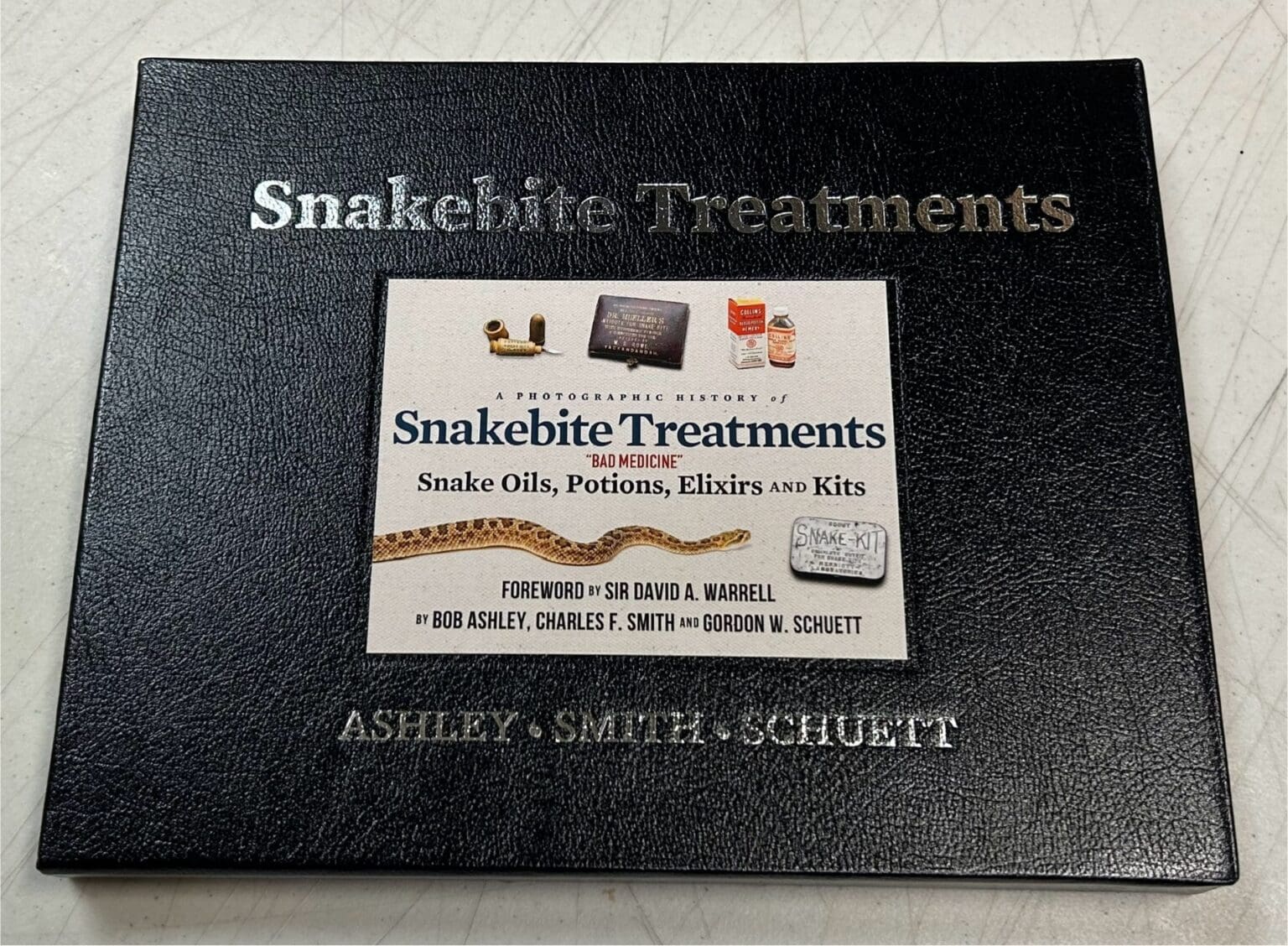 A Photographic History Snakebite Treatments Leather Bound w/ Slip Case ...